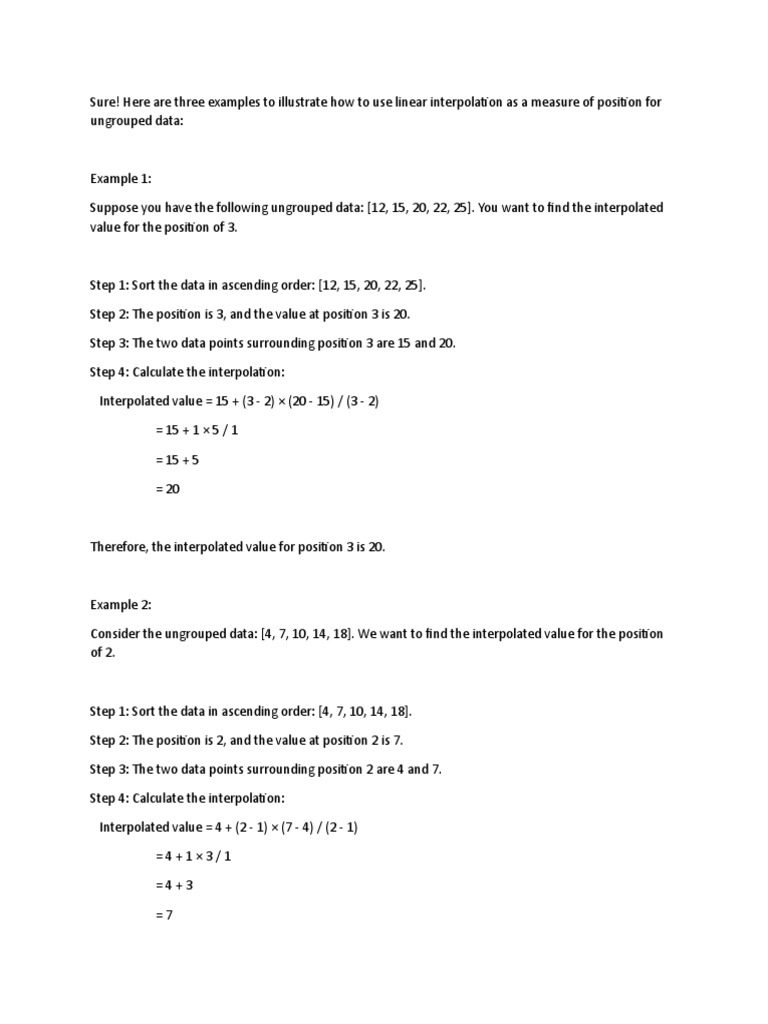 Linear Interpolation | PDF