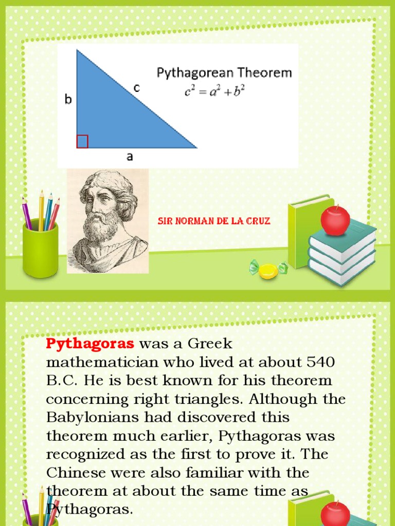 Pythagorean Theorem | PDF