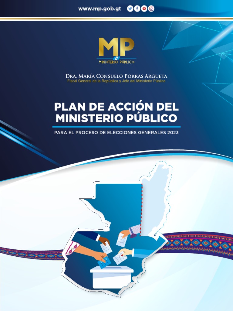 Documento Plan de Accio N Del Ministerio Pu Blico Elecciones 2023 | PDF | Fiscal | Elecciones