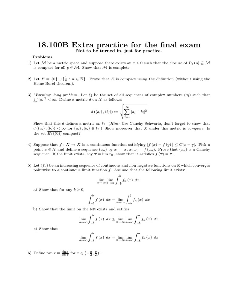 Extrapractice | PDF | Sequence | Topology