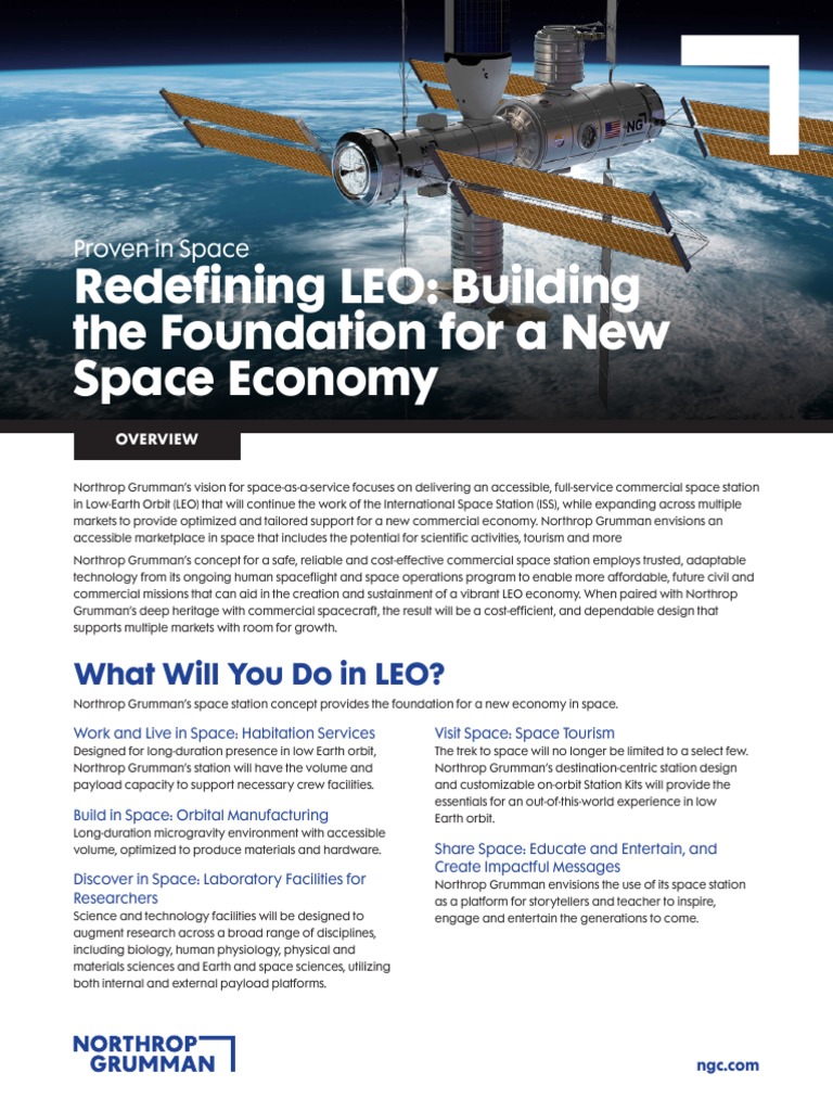 Commercial Space Station Datasheet | PDF | International Space Station | Spacecraft