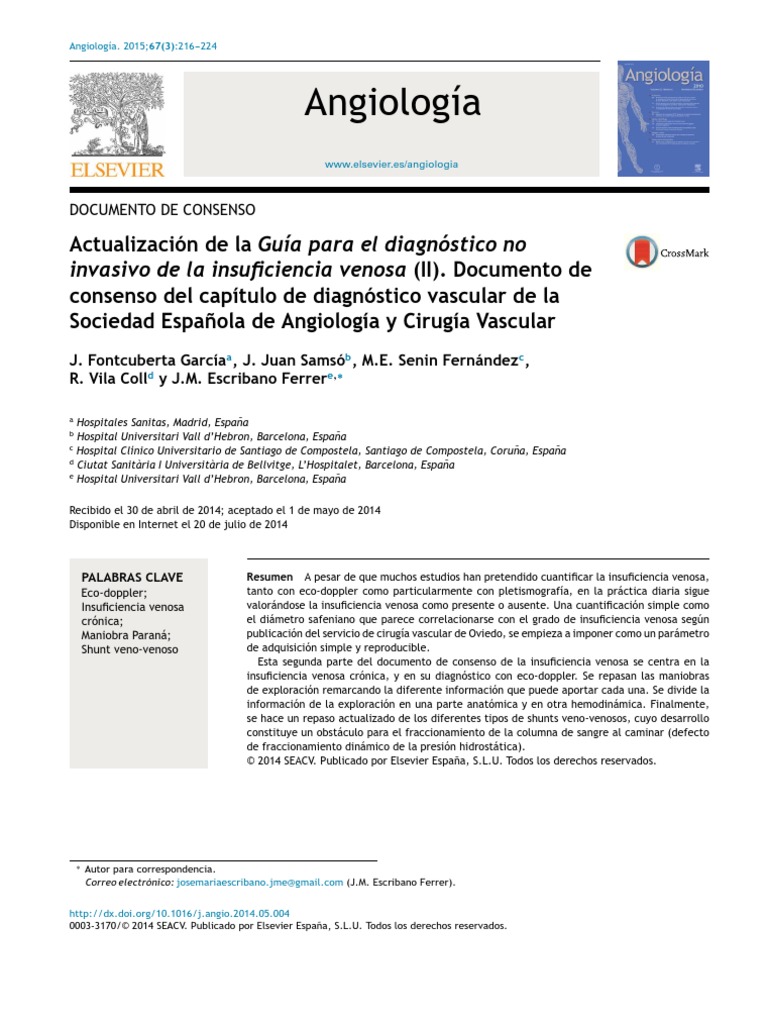 Actualización de La Guía para El Diagnóstico No Invasivo de La ...