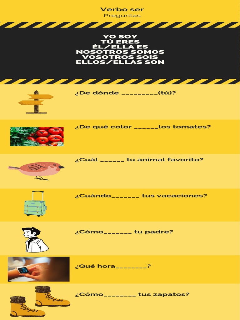 Verbo Ser Preguntas Conversacion | PDF