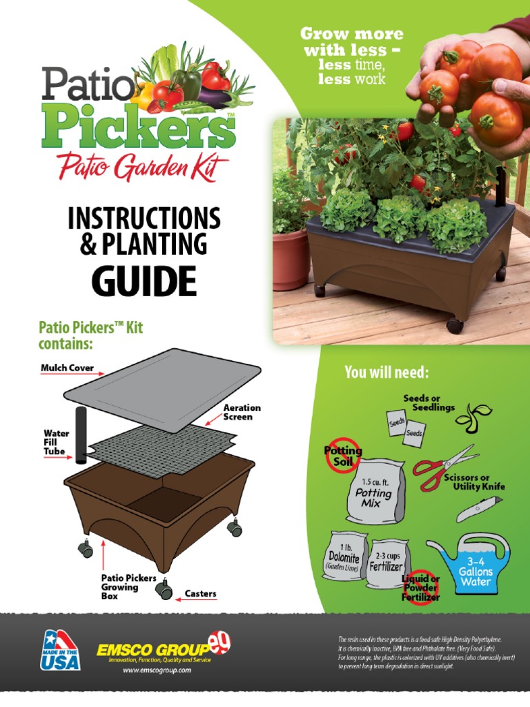 Patio Pickers Install Guide Pdf