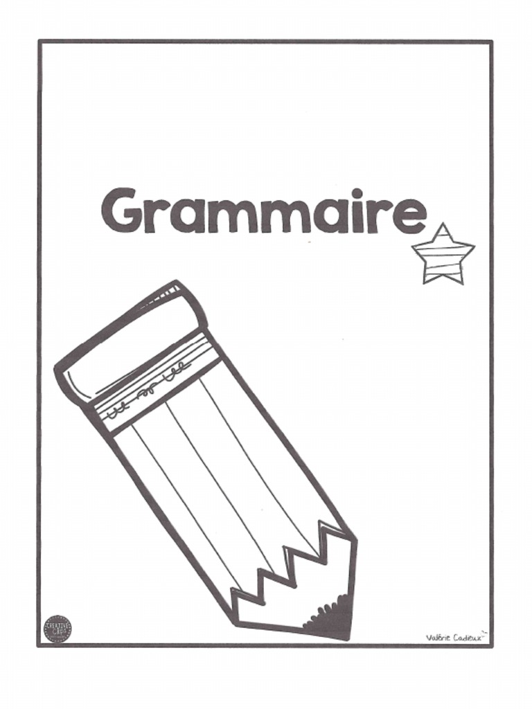 Cahier de Grammaire 4e Annee | PDF