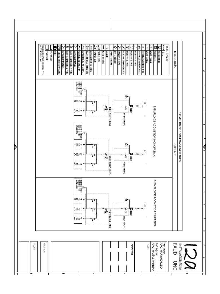PLANO SIMBOLOGIA Y ESQUEMAS UNIFILARES-Rev 2 | PDF