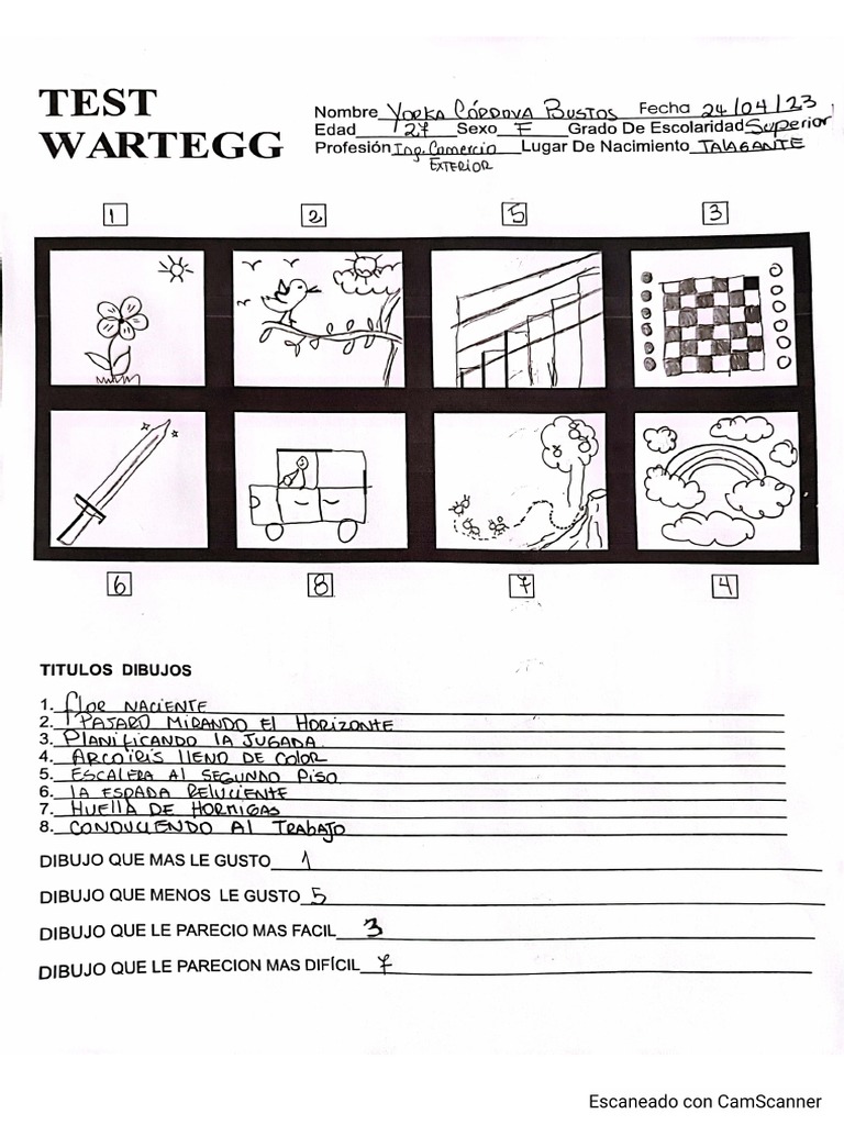 Test de Wartegg | PDF