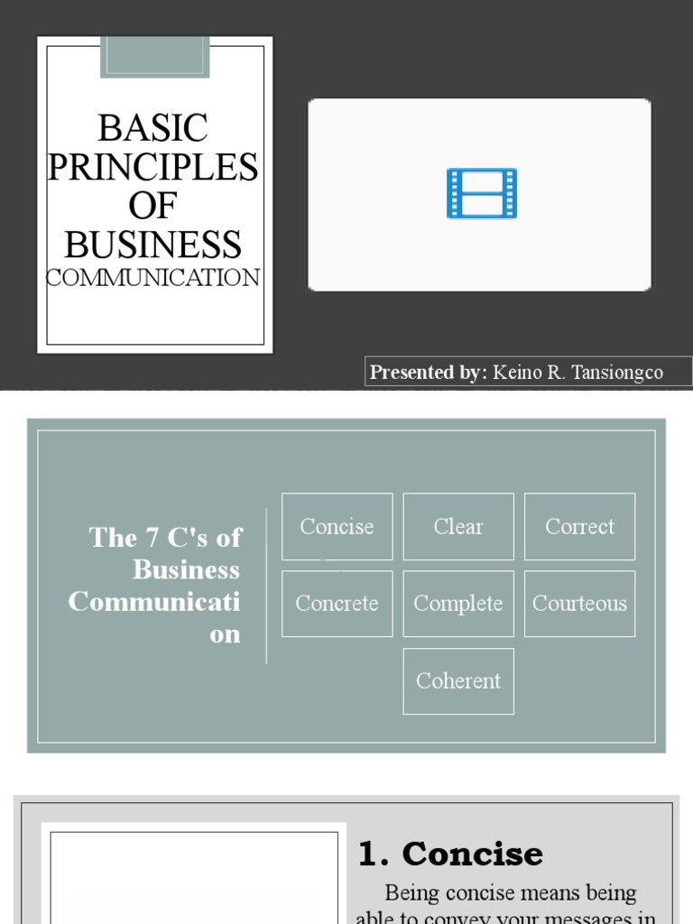 Basic Principles of Business Communicative | PDF | Social Science