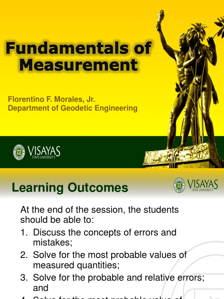 2 Fundamentals of Measurement 2023 | PDF | Least Squares | Errors And Residuals