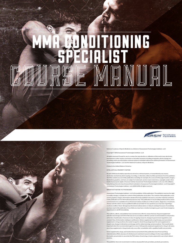 MMA Manual Complete | PDF | Physical Fitness | Skeletal Muscle
