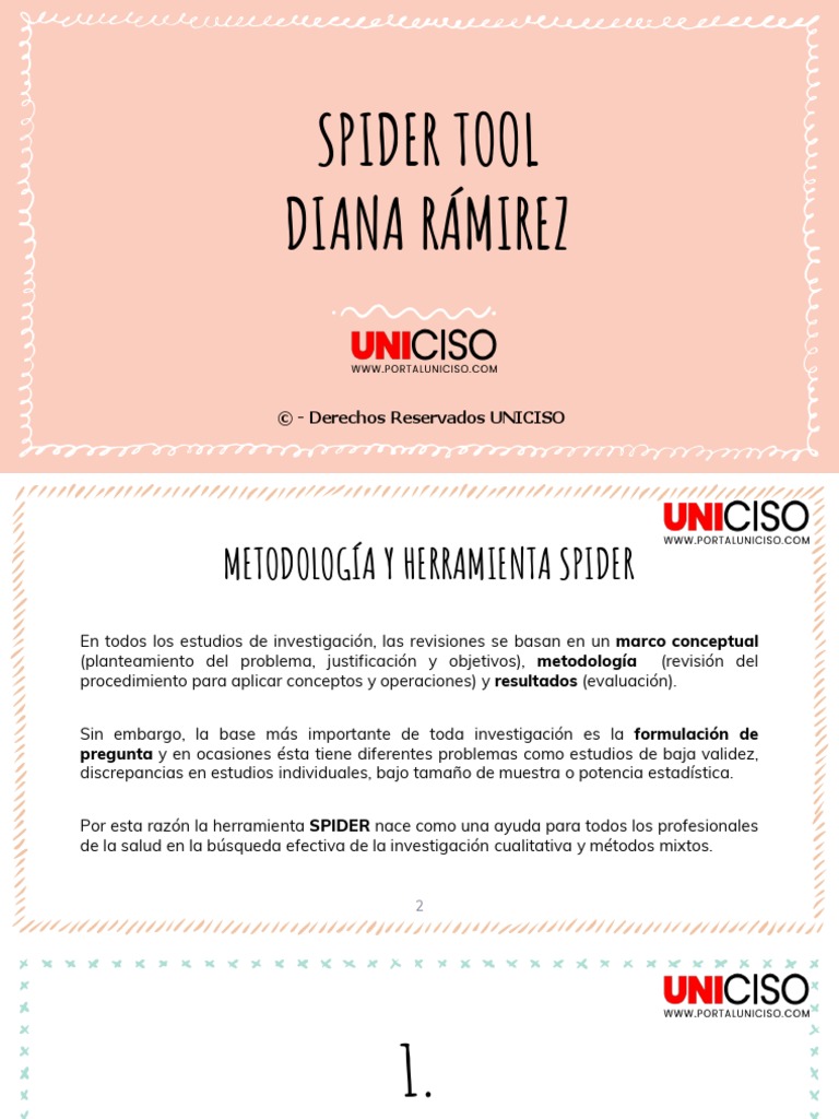 Spi (Spider Tool) | PDF | Investigación cuantitativa | Evaluación