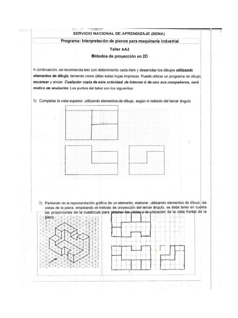 Taller AA2 Interpretacion de Planos | PDF