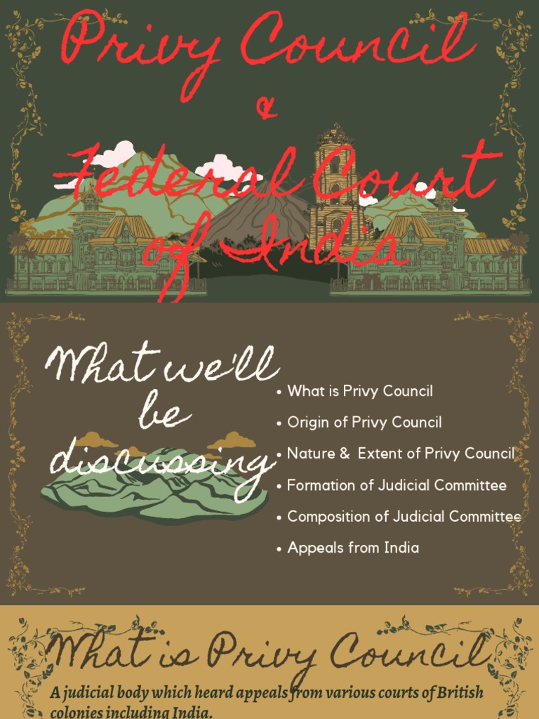 Privy Council and The Federal Court | PDF