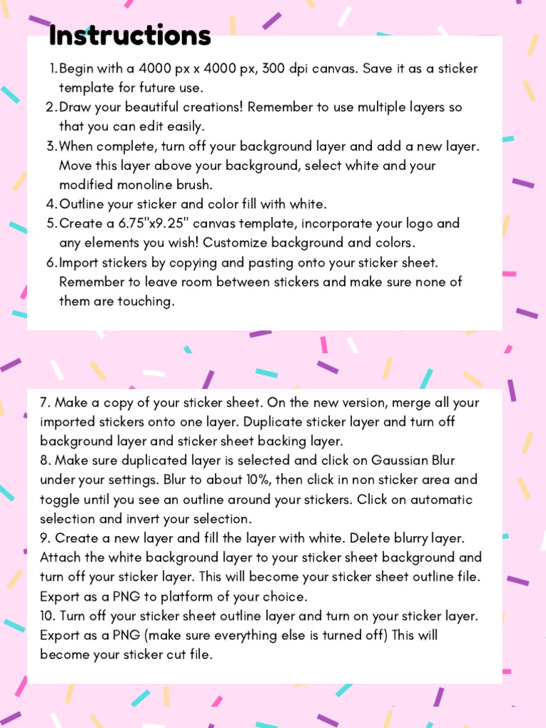 Sticker Instructions PDF | PDF | Software | Computing