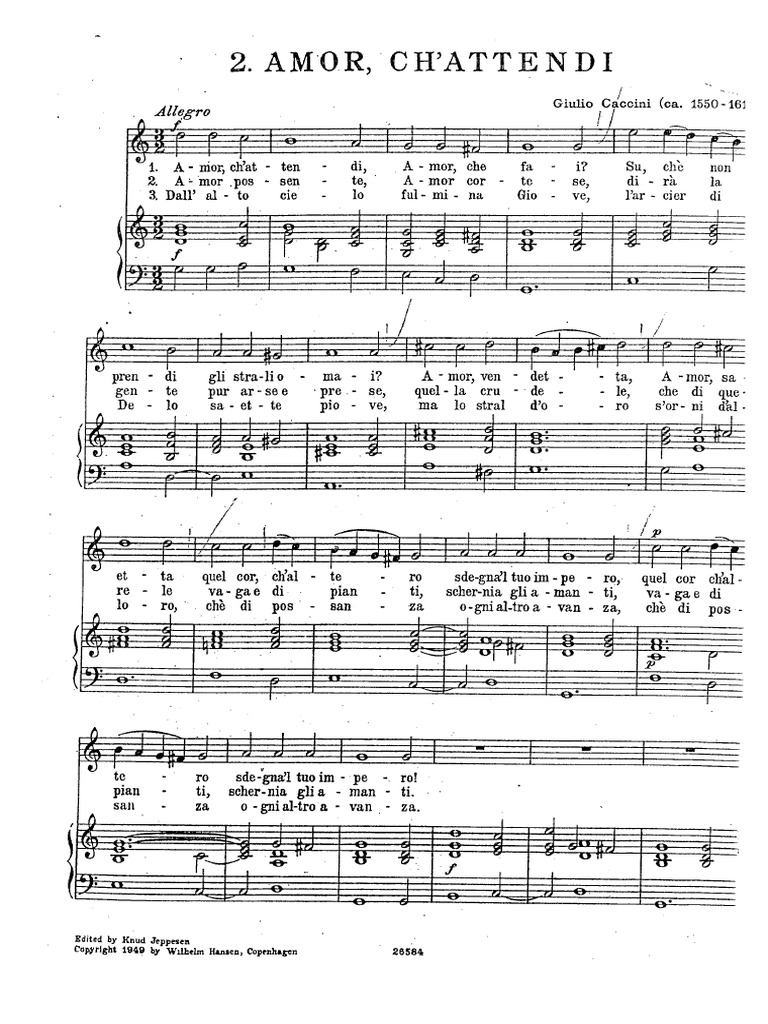 Amor Ch'attendi | PDF