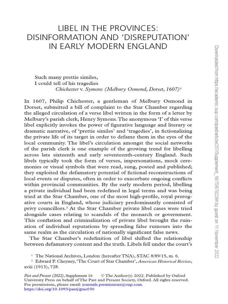 Clare Egan Libel in The Provinces | PDF | Defamation | News