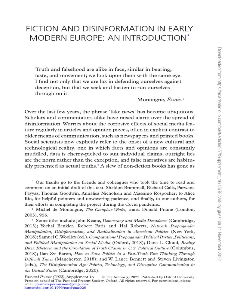 Emma Claussen Luca Zenobi Fiction An Disinformation | PDF | Novels | News