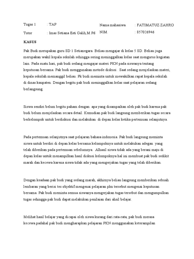 Kasus TAP PKN | PDF | Karier & Perkembangan