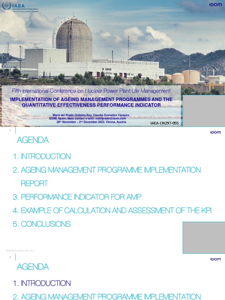 055 - Implementation of Ageing Management Programmes and The Quantitative Effectiveness ...