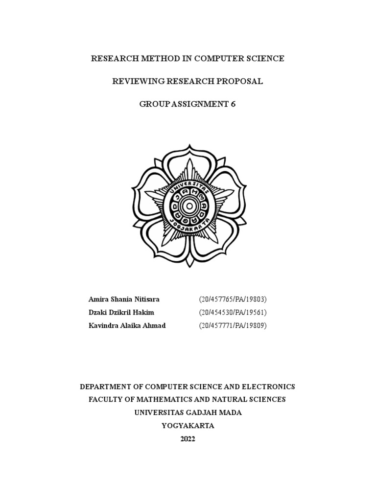 Group 1 - Assignment 6 - Reviewing Research Proposal | PDF | Theory | Data