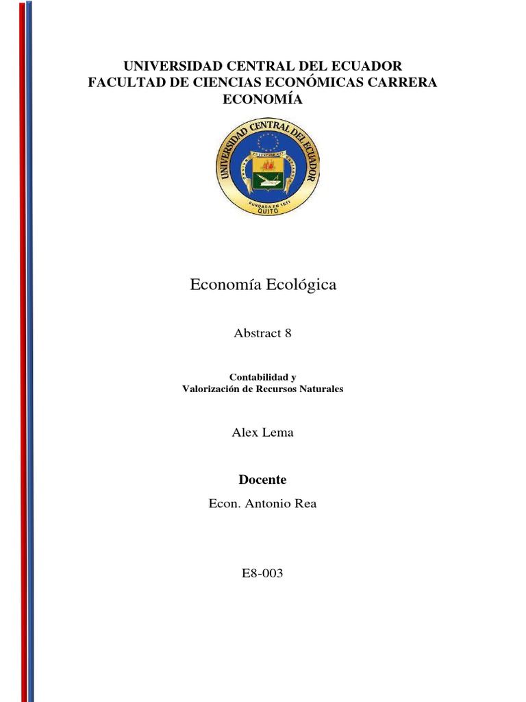 Abstract 12 - Alex Lema | PDF | Desarrollo sostenible | Sustentabilidad