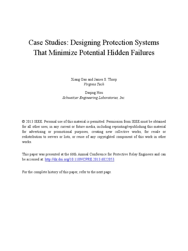 Case Study - Designing Protection System | PDF | Electrical Substation ...