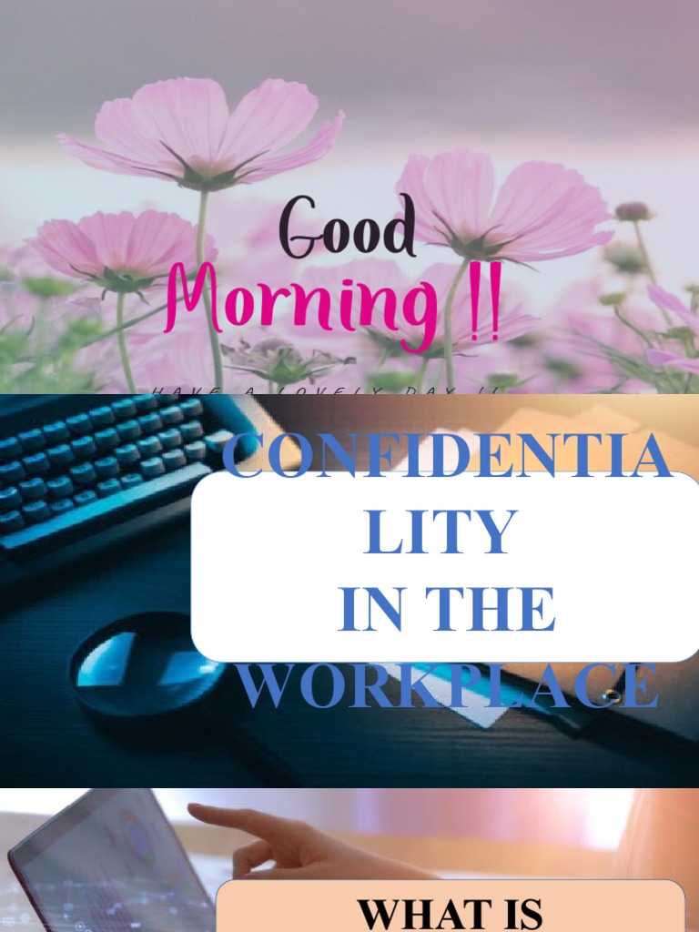 Workplace Confidentiality Essentials | PDF