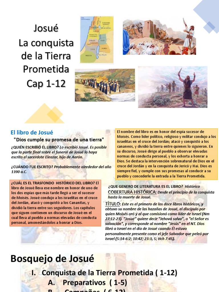 Josué. Conquista de La Tierra Prometida | PDF