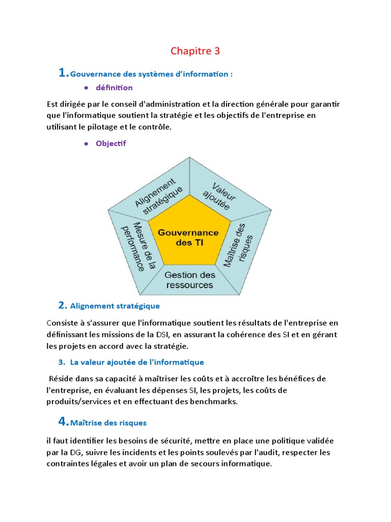 Chapitre 3 | PDF | Informatique | Gestion informatique