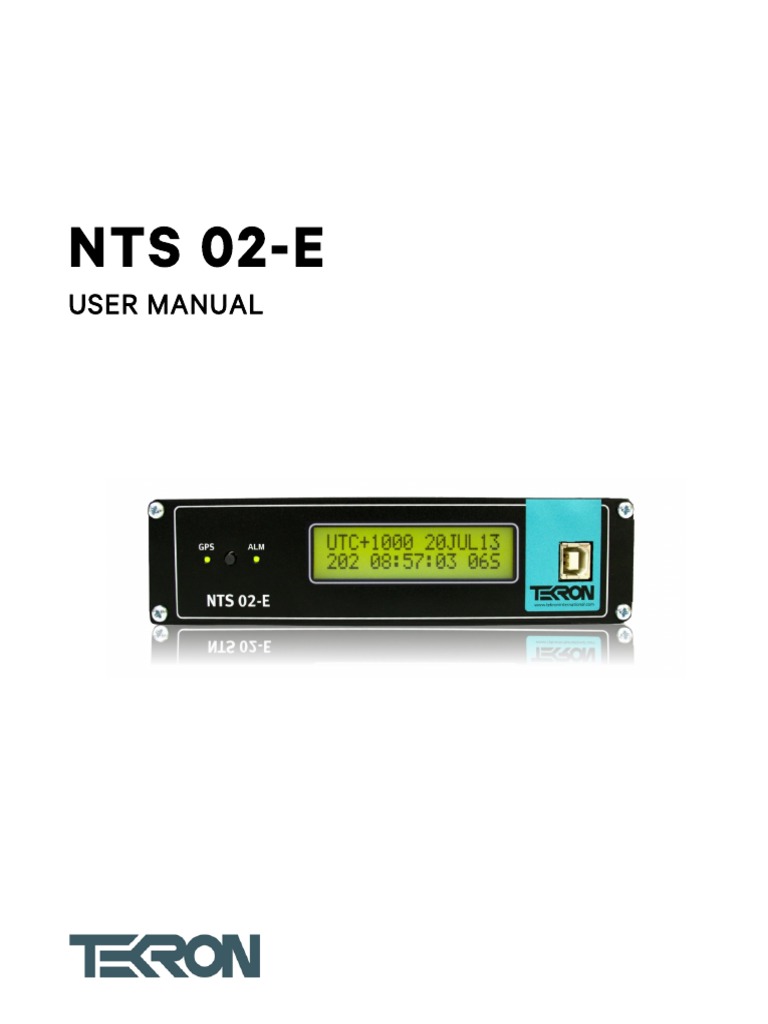 NTS 02 E Manual | PDF | Microsoft Windows | Electrical Connector
