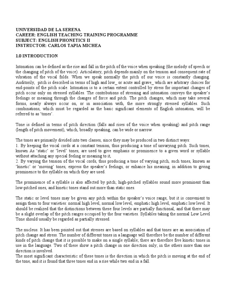 English Intonation Basic Forms and Functions 2 | PDF | Stress ...