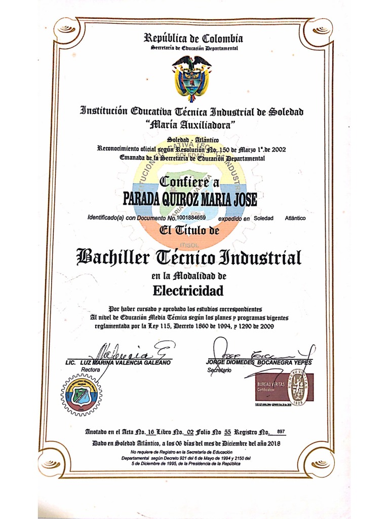 Diploma Maria Parada | PDF