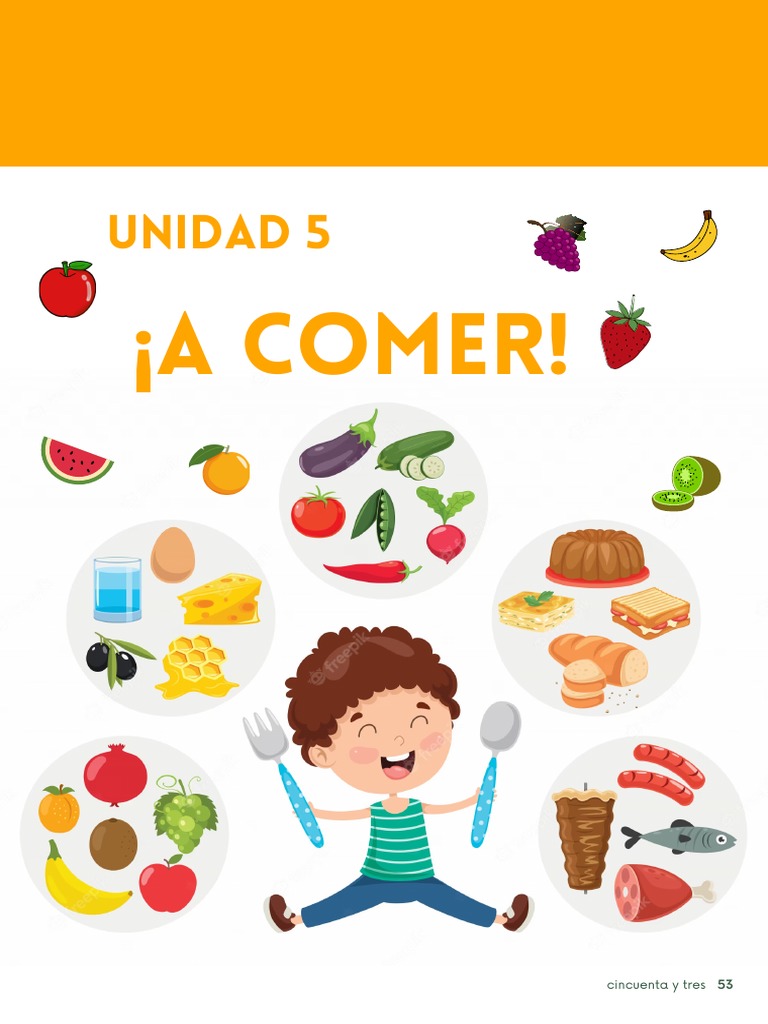 Español para Niños - Unidad Didáctica | PDF | Preparación de comida y ...