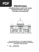 Contoh Proposal Rehab Masjid | PDF | Bisnis | Griya & Taman