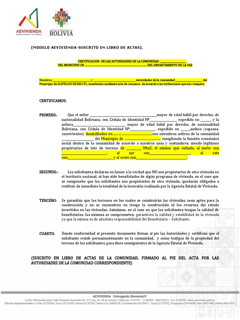 Certificacion Modelo-Suscrito en Libro de Actas | PDF