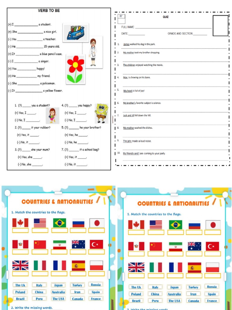 Countries and Nationalities | PDF