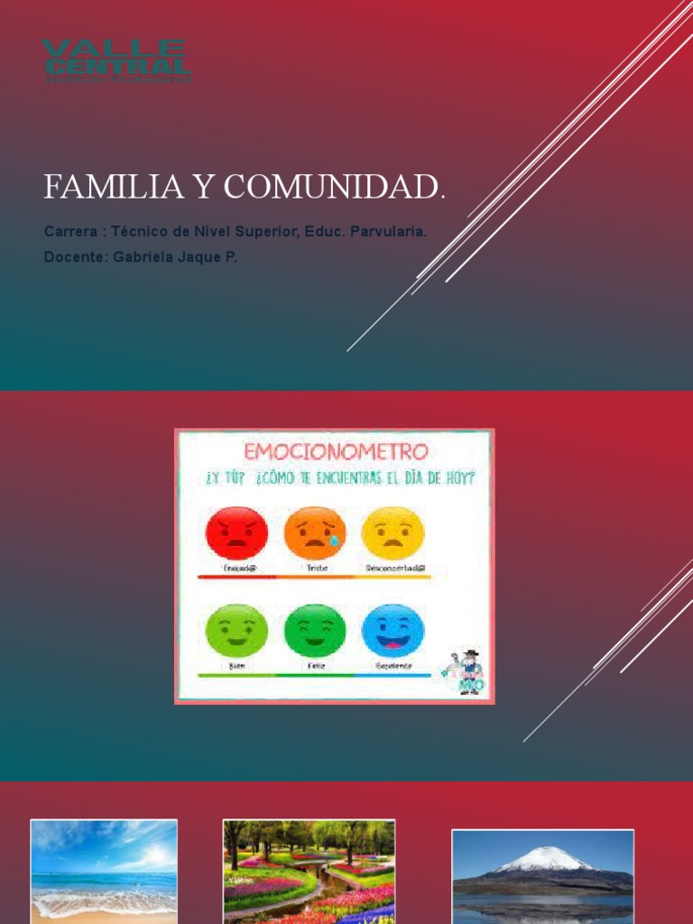 Familia y Comunidad, Clase 1 | PDF | Familia | Psicología Social
