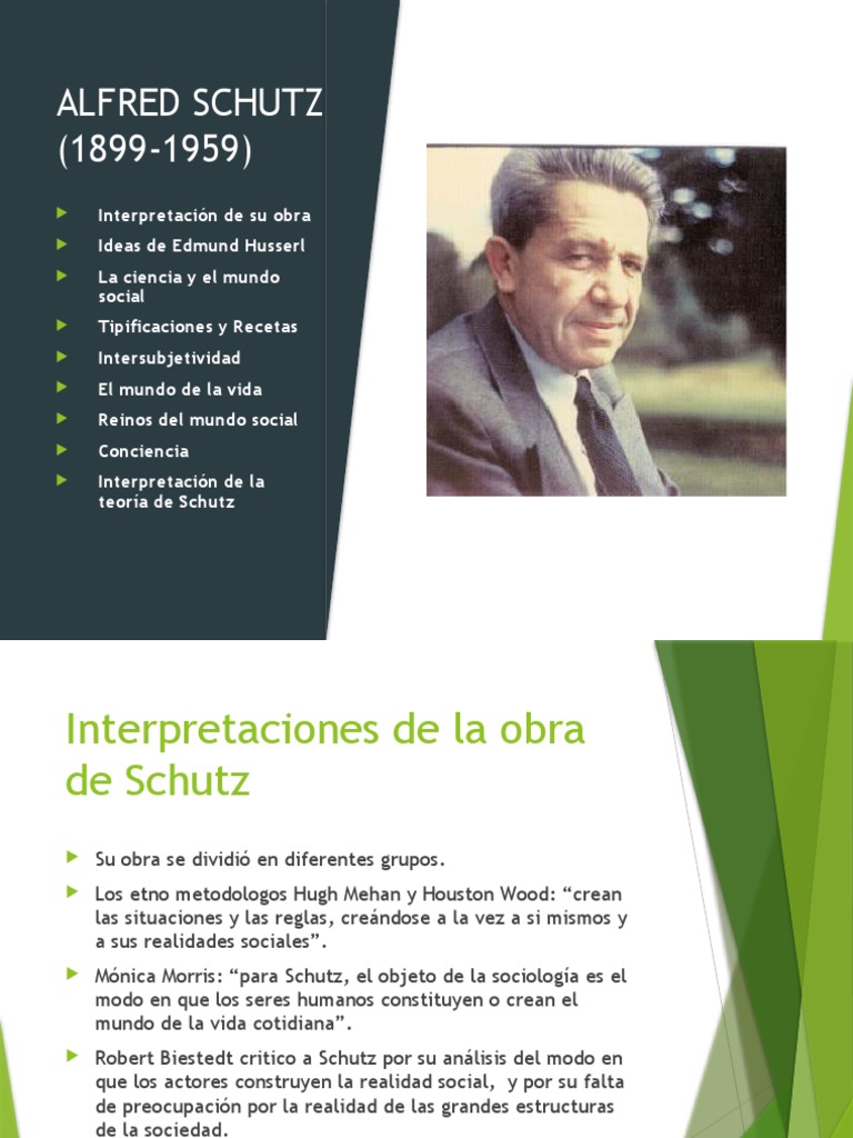 Alfred Schutz | PDF | Realidad | Sicología