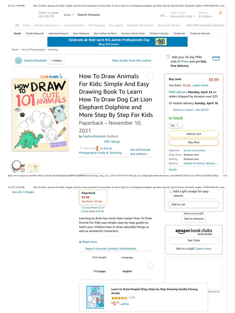 Kids' Guide to Drawing Animals | PDF
