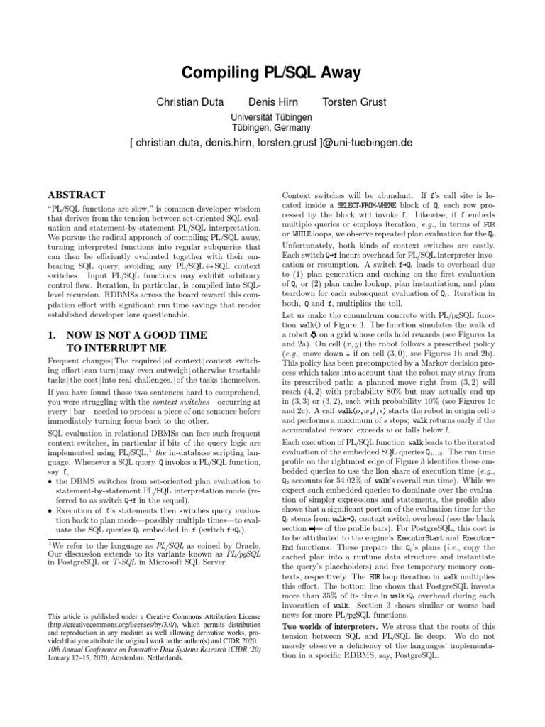 PLSQL ContextSwitching | PDF | Control Flow | Sql