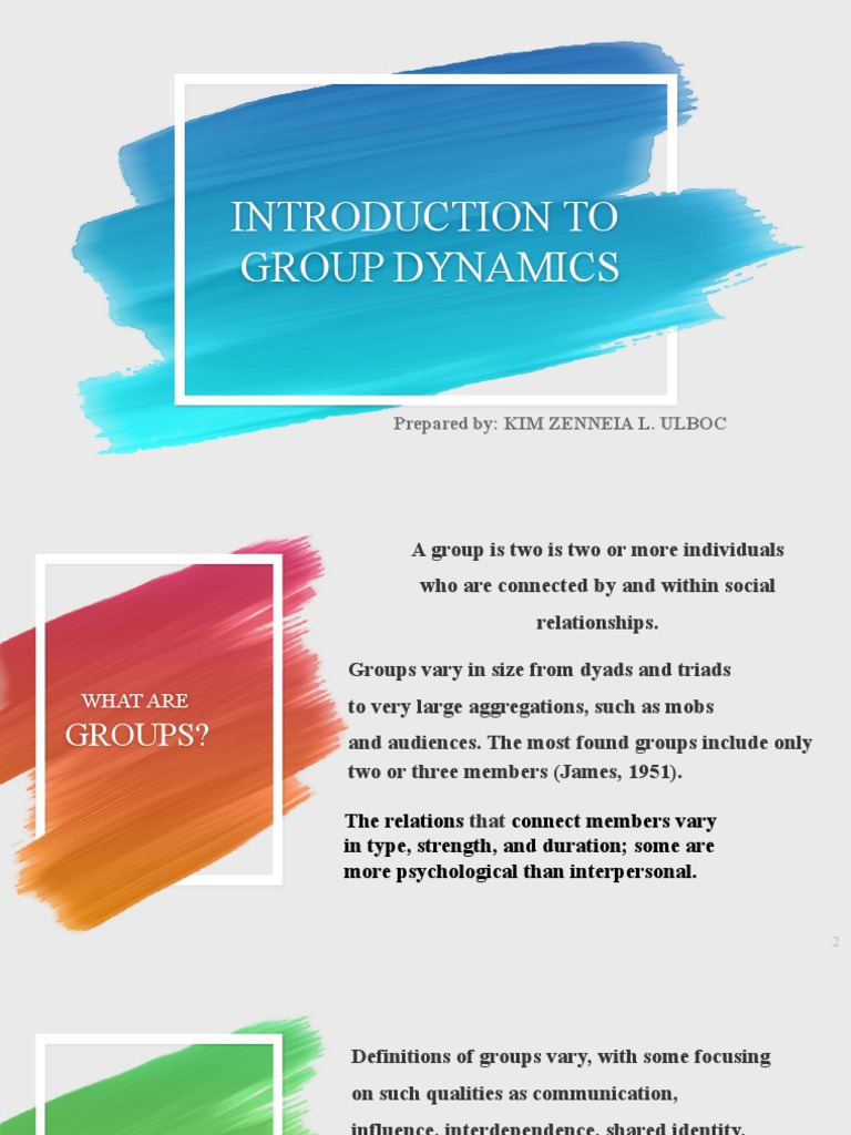 Understanding Group Dynamics | PDF | Social Group | Group Cohesiveness