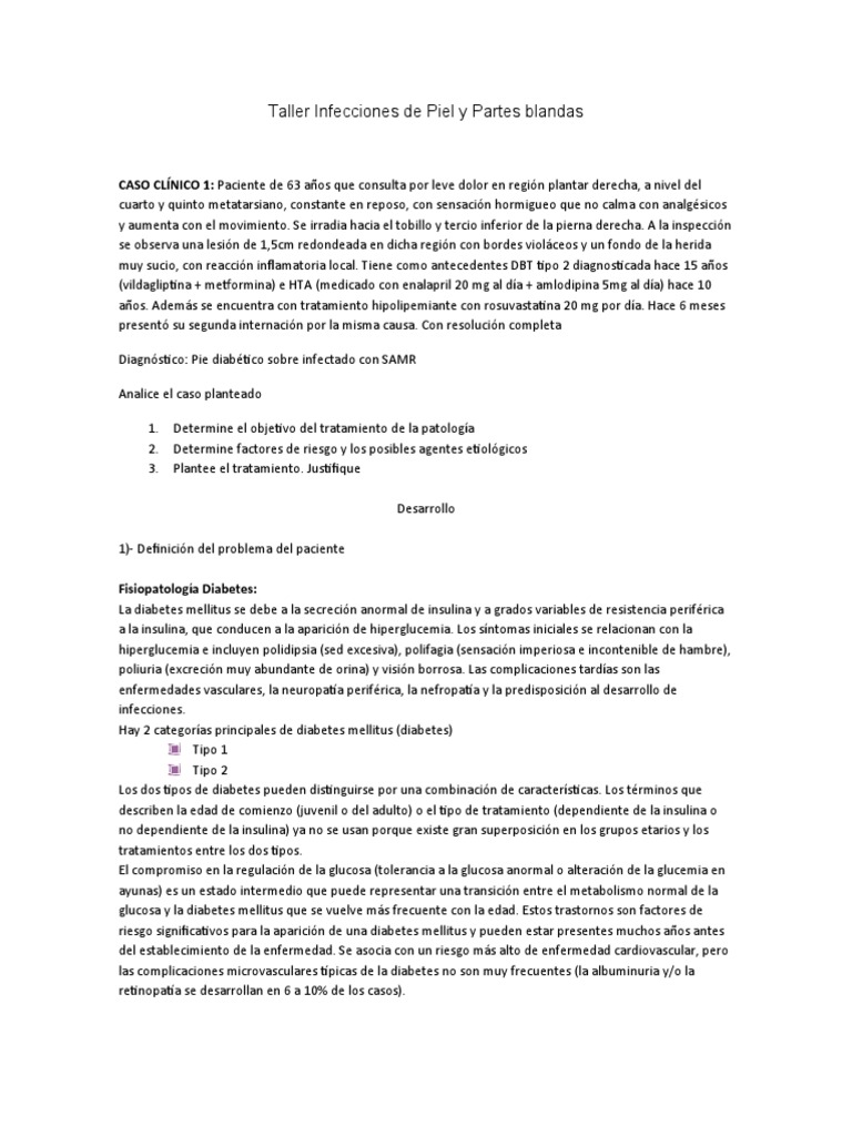 Manejo del Pie Diabético Infectado | PDF | Diabetes | Medicina