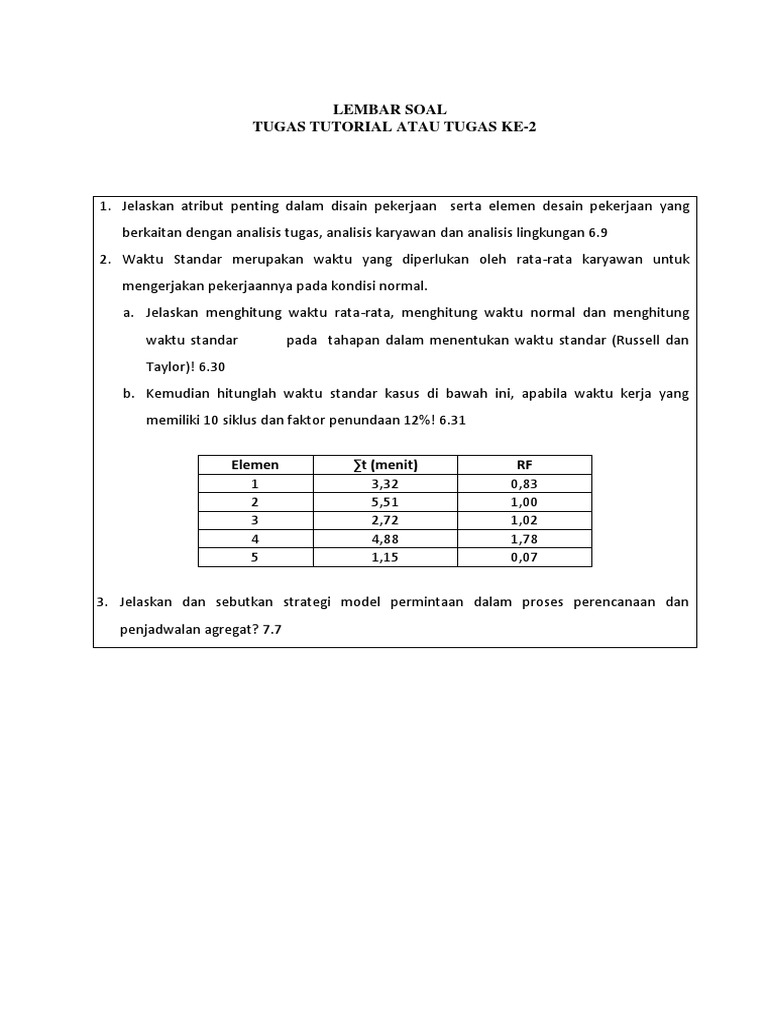TT2 EKMA4215 (Manajemen Operasi | PDF
