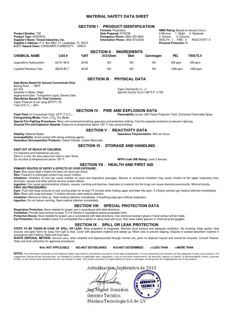 Belt Dressing MSDS-Copiar | PDF | Respiratory System | Breathing