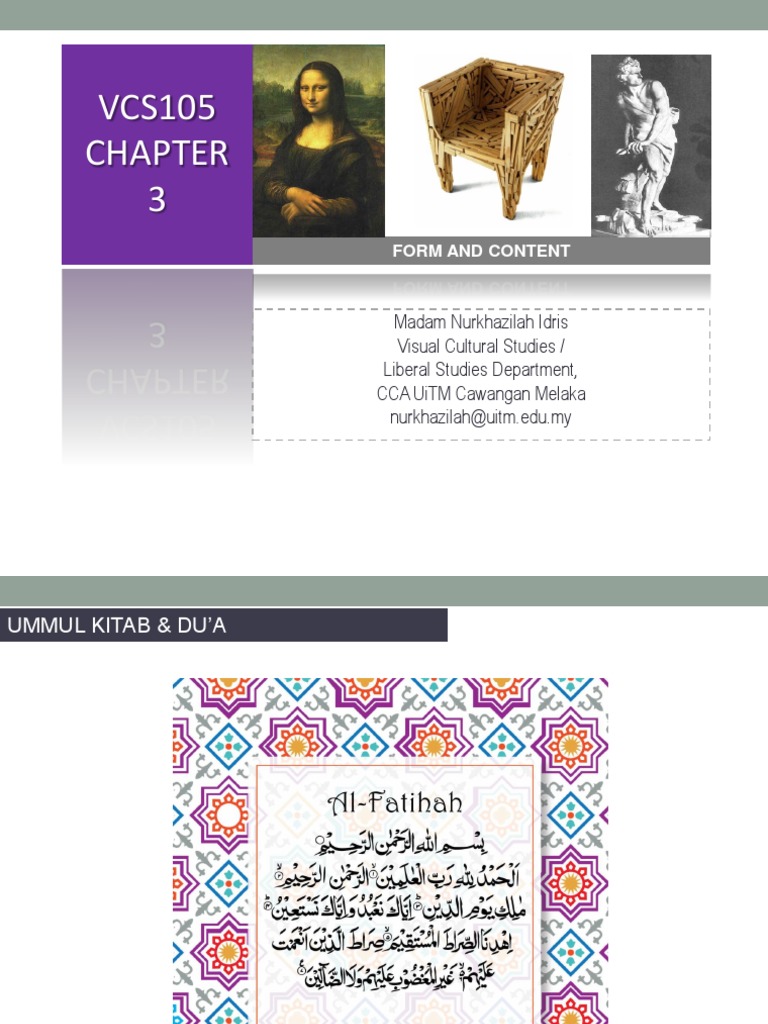 VCS105 Chapter 3 - 2022 | PDF | Composition (Visual Arts) | Aesthetics