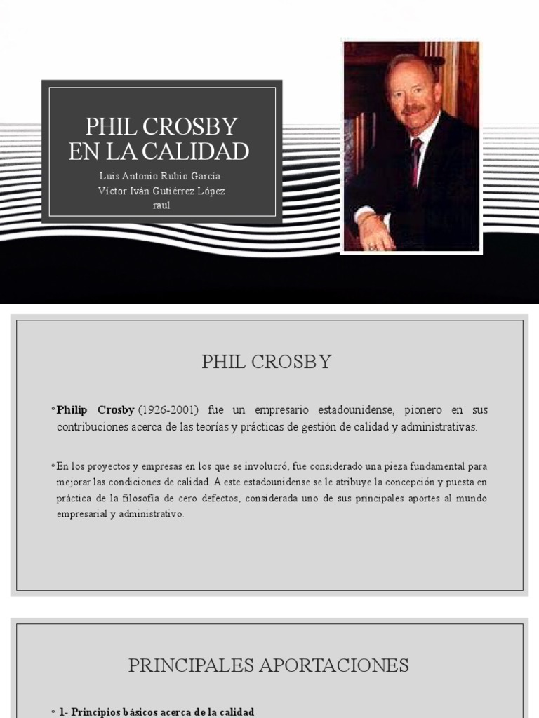 Filosofía Cero Defectos de Crosby | PDF | Calidad (comercial) | Business