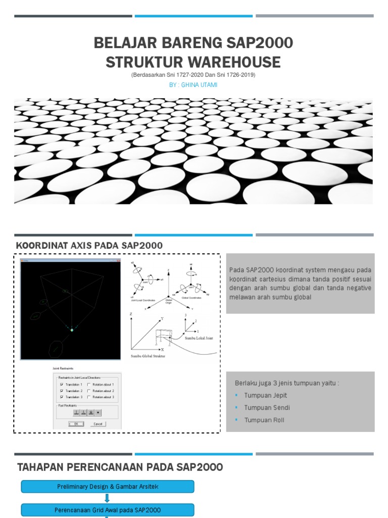 Tutorial SAP2000 untuk Struktur Warehouse | PDF