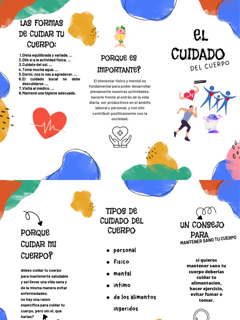 Triptico, Vida Saludable, FELIX | PDF