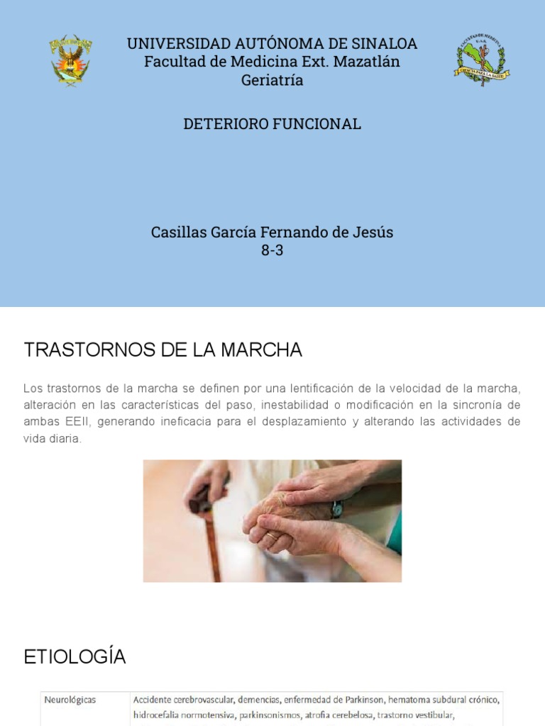 Deterioro Funcional | PDF | Rodilla | Pie