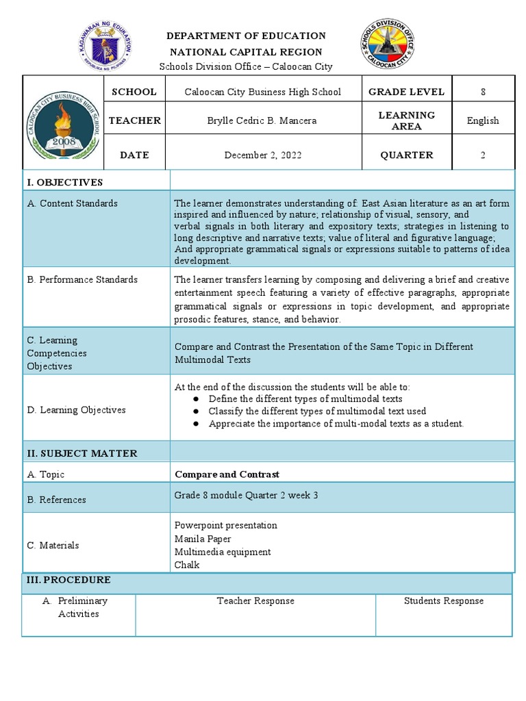 Multimodal Text DLP | PDF | Learning | Teachers
